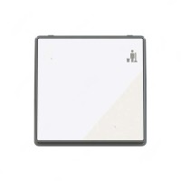 ABB DND/MUR Corridor Unit, 10A, White Glass, Millenium Series