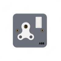 ABB Single Pole Electrical Switch Socket, 15A, Metal Clad Series, 1 ...