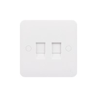 Schneider Lisse data socket 2 gang RJ45 Cat 6 GGBL7072C6S