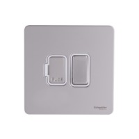 Schneider Ultimate switched fused connection pearl nickel GU5410WPN