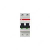 ABB S202-C16 Miniature Circuit Breaker | 2 Pole, Curve C, 6kA, 16A