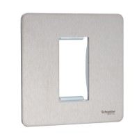 Schneider Ultimate Flat Plate Euro modular 1 gang GU8450SS
