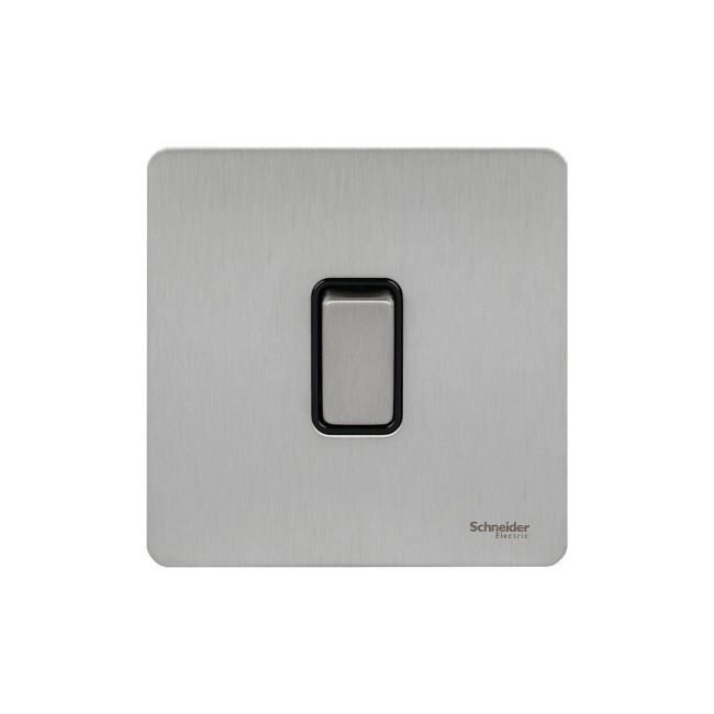 Schneider Plate switch, Ultimate Screwless flat plate, 2-way, screw ...