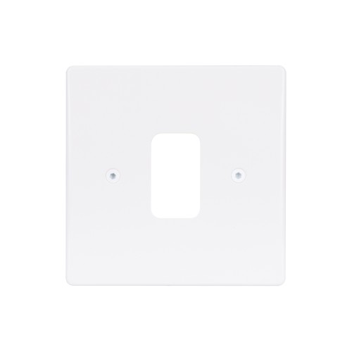 Schneider Ultimate - moulded plate Grid system - 1 gang - white - GUG01G Schneider Ultimate - moulded plate Grid system - 1 gang - white - GUG01G