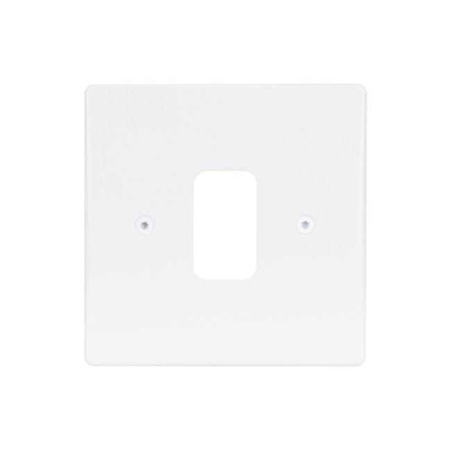 Schneider Ultimate - moulded plate Grid system - 1 gang - white - GUG01G Schneider Ultimate - moulded plate Grid system - 1 gang - white - GUG01G